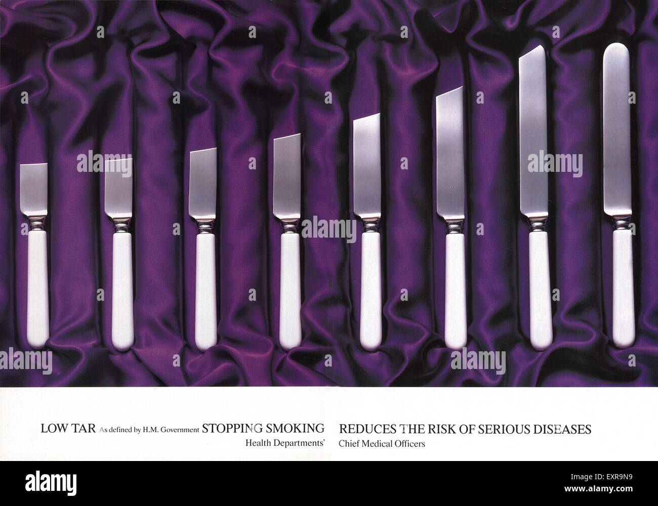 1980s UK Silk Cut Magazine Advert Stock Photo - Alamy