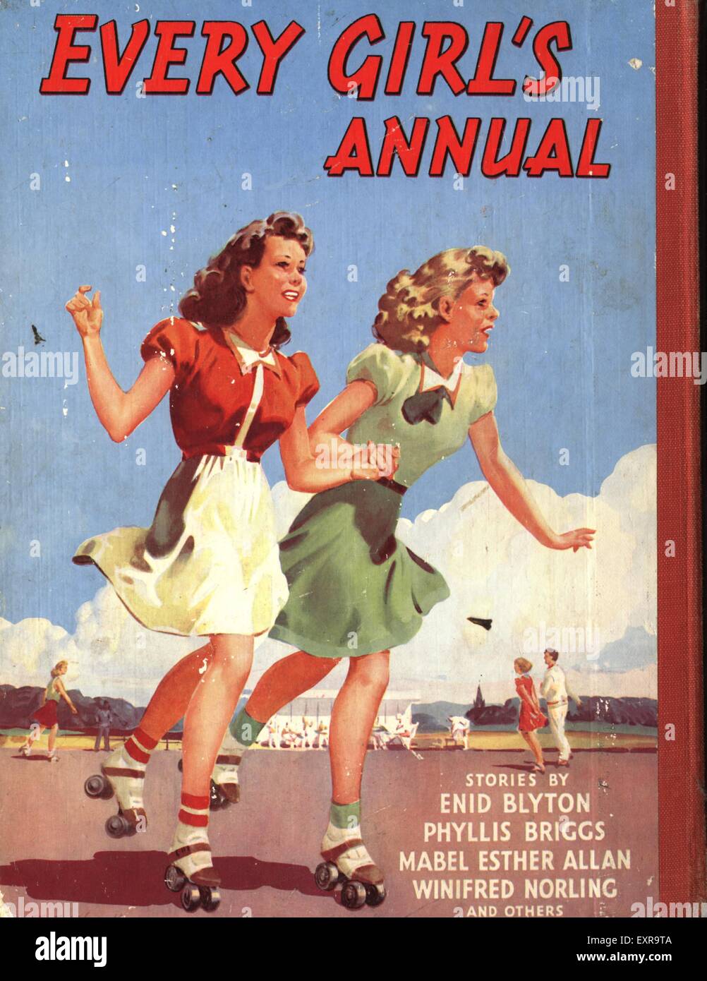 1950s UK Every Girl's Annual Comic/ Annual Cover Stock Photo - Alamy