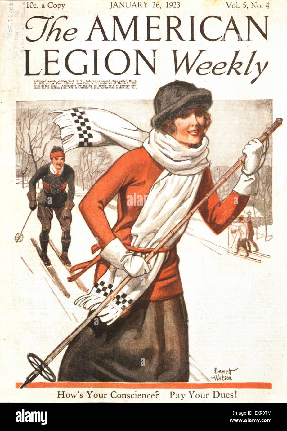 1920s USA The American Legion Weekly Magazine Cover Stock Photo - Alamy