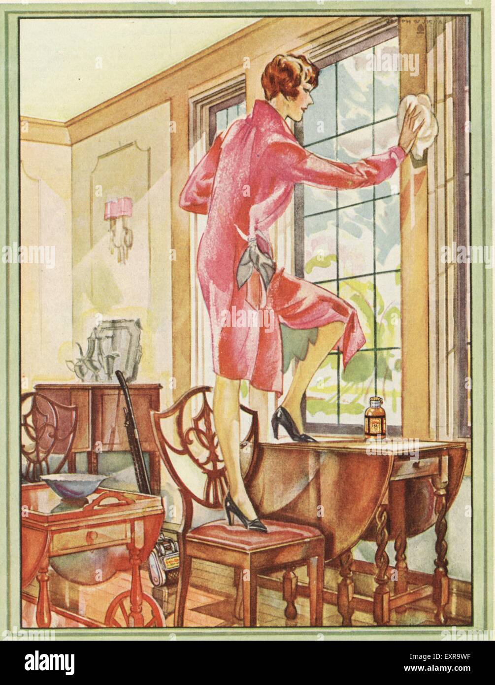1920s USA Housework Magazine Advert (detail Stock Photo - Alamy