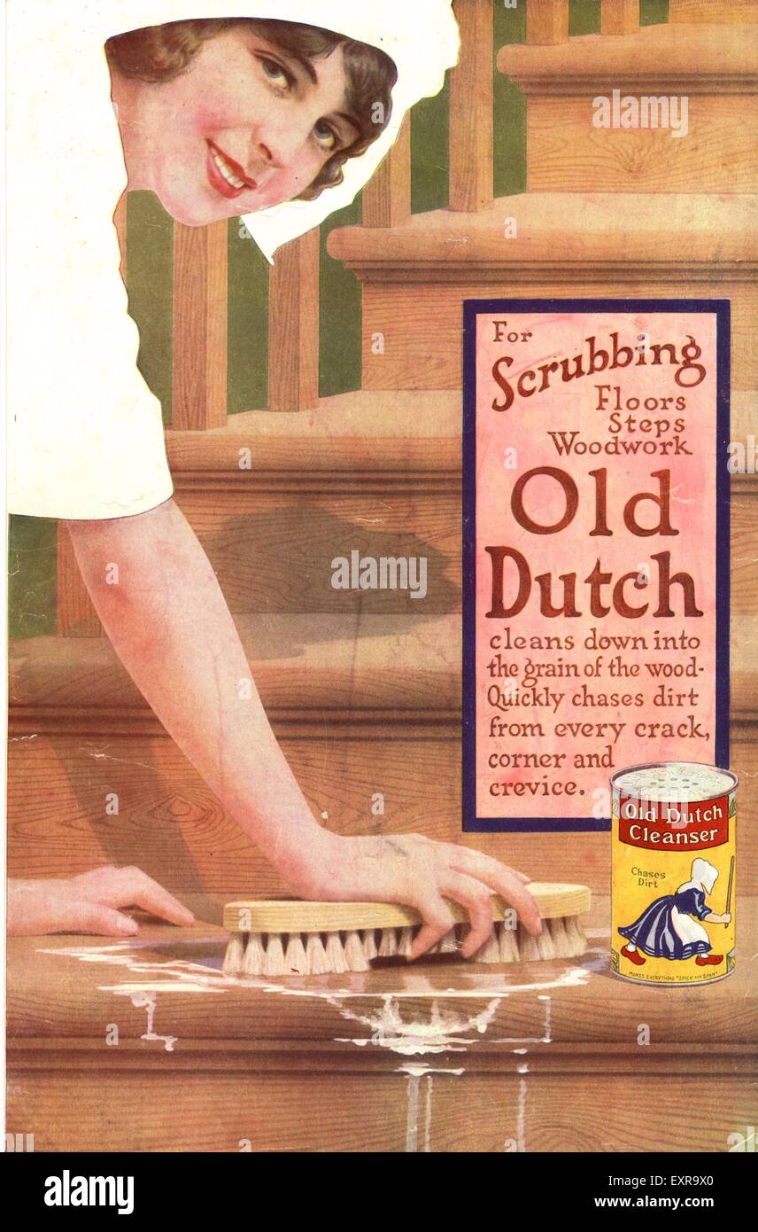1910s USA Old Dutch Magazine Advert Stock Photo - Alamy