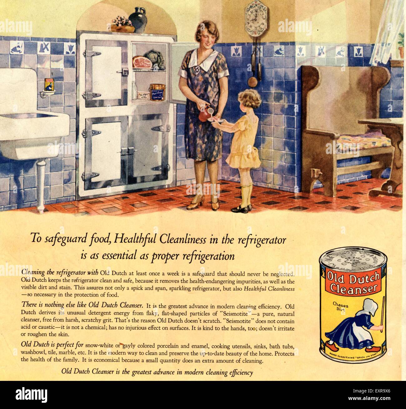 1920s USA Old Dutch Magazine Advert Stock Photo - Alamy