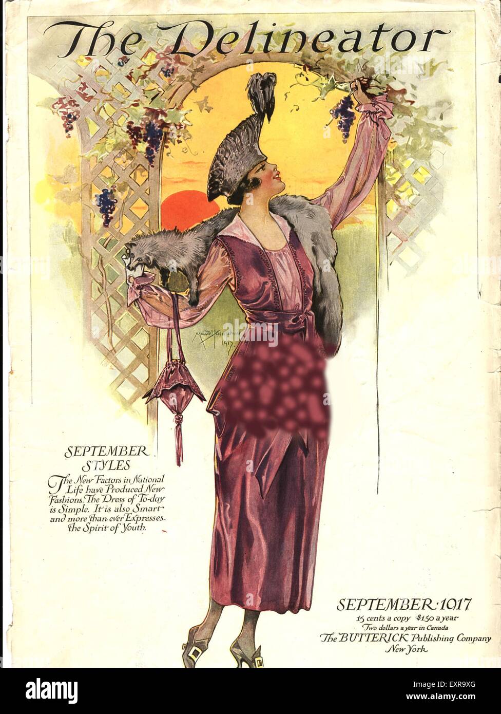1910s USA The Delineator Magazine Cover Stock Photo - Alamy