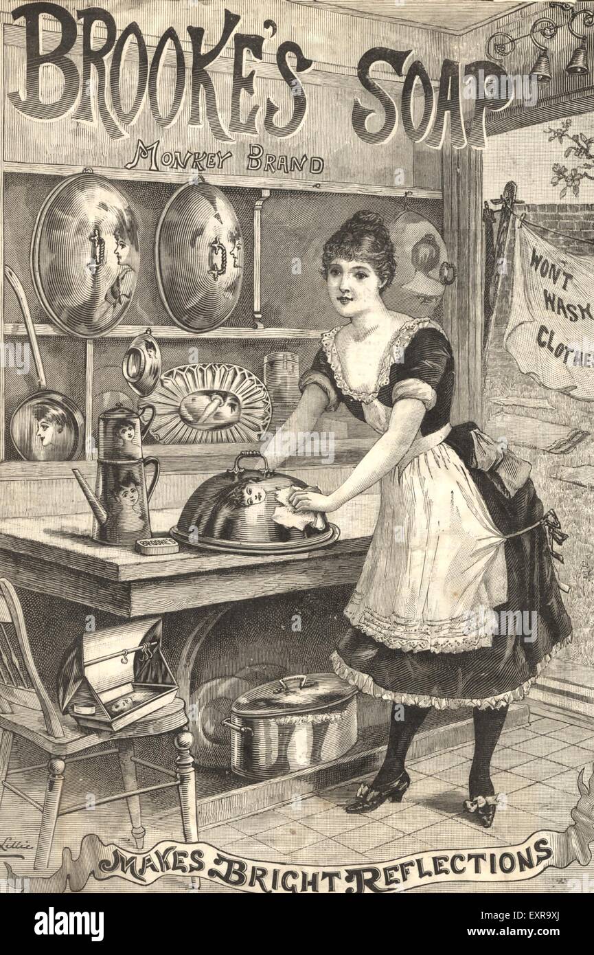 1890s UK Brooke's Magazine Advert Stock Photo - Alamy