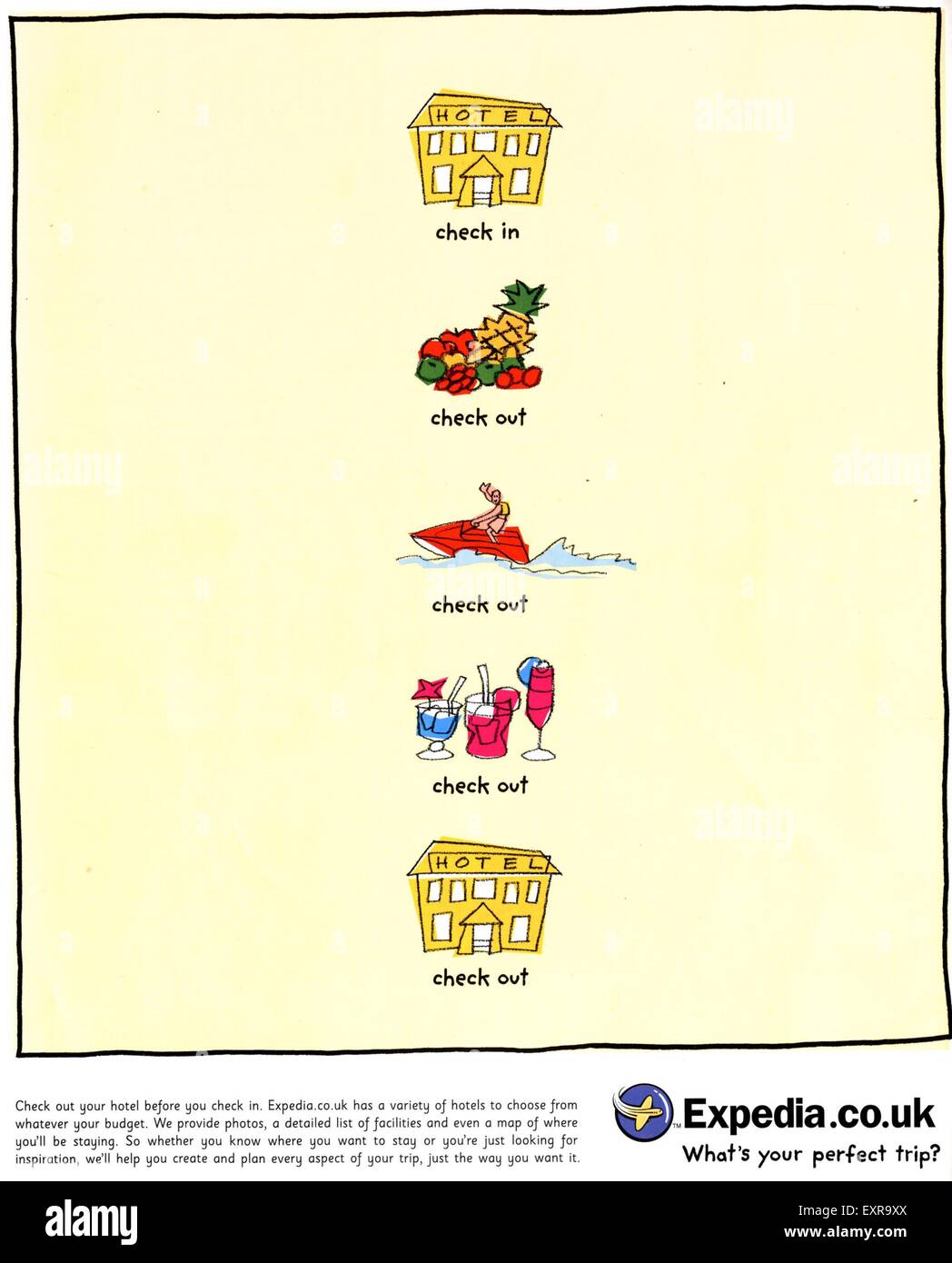 2000s UK Expedia Magazine Advert Stock Photo - Alamy