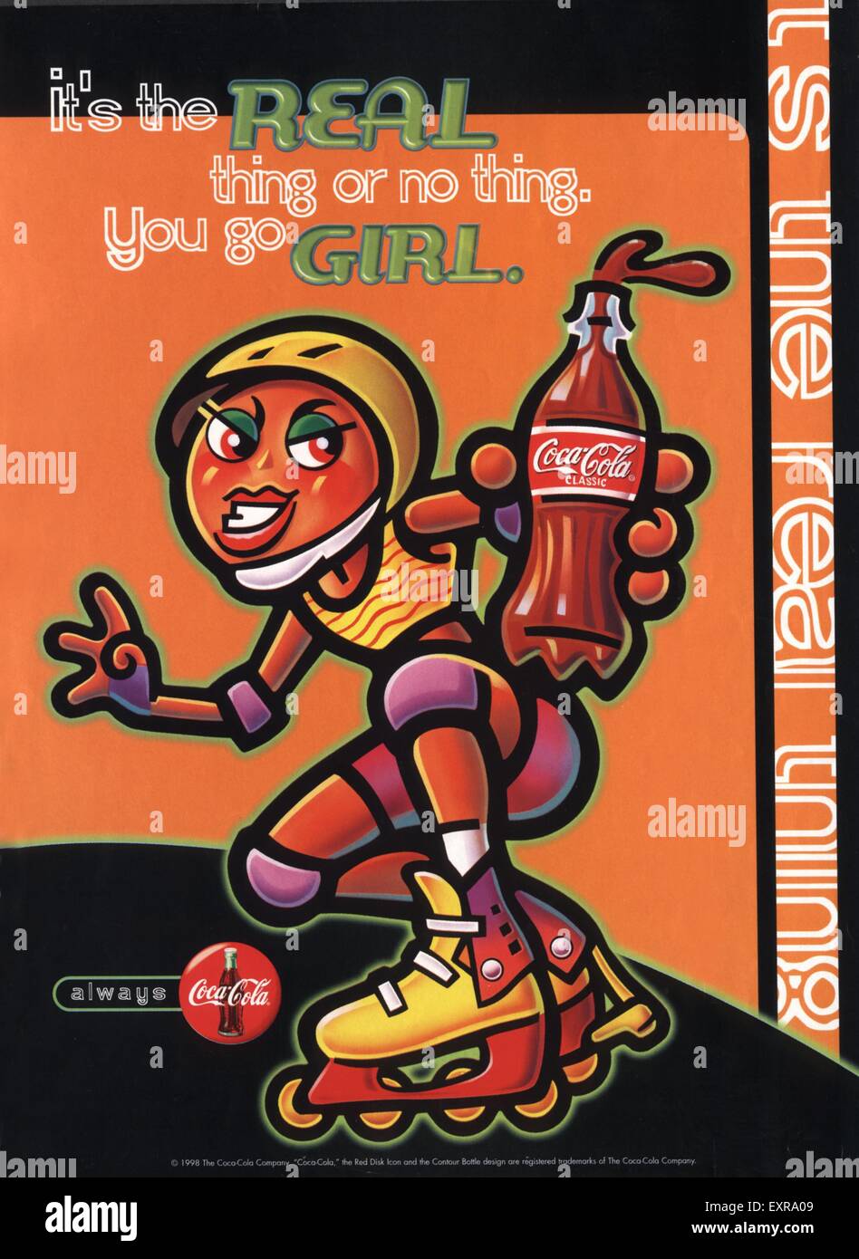 1990s USA Coca-Cola Magazine Advert Stock Photo - Alamy