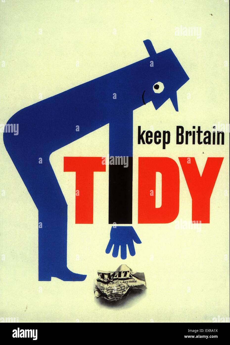 1960s UK Keep Britain Tidy Poster Stock Photo - Alamy