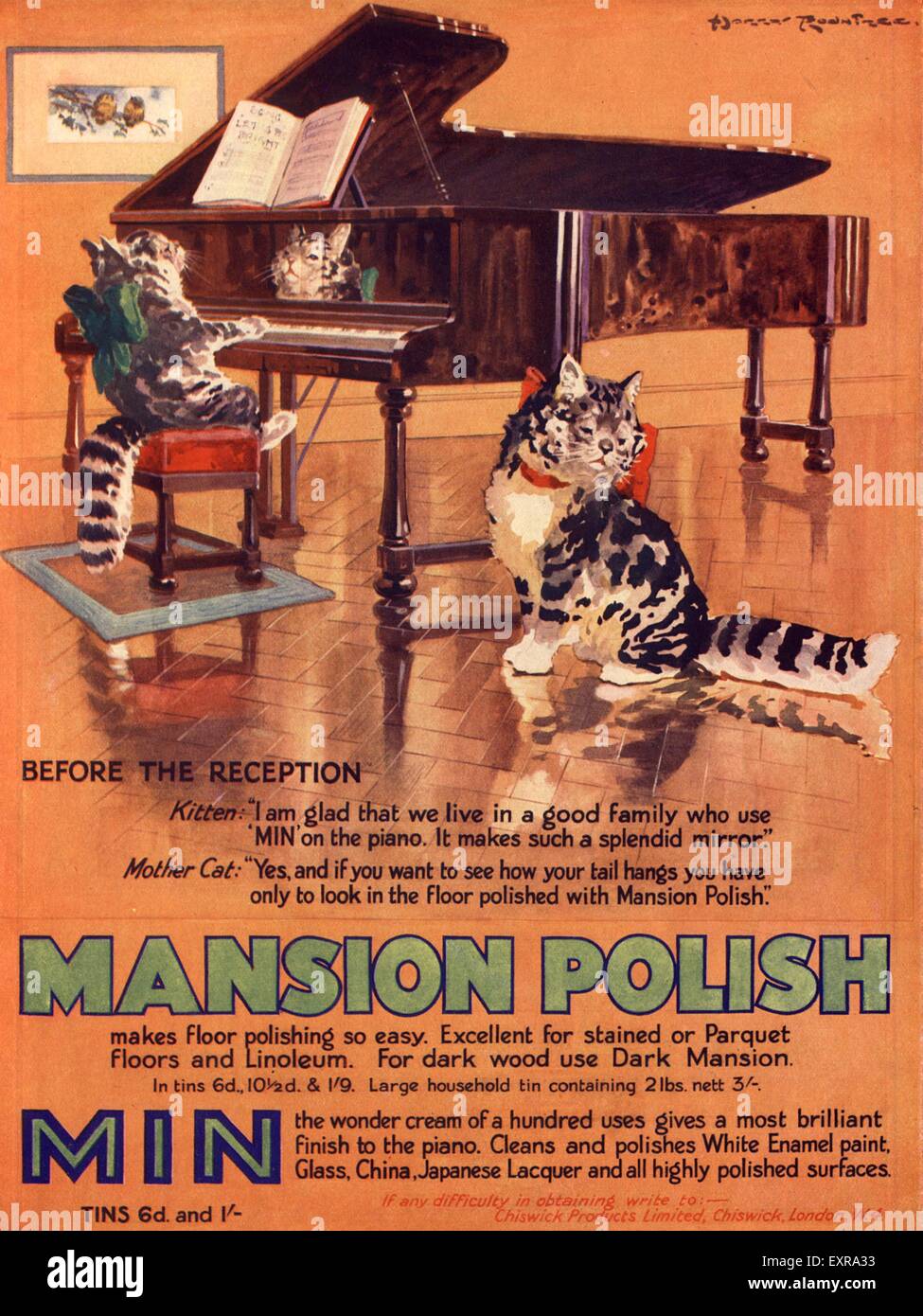 1920s UK Mansion Polish Magazine Advert Stock Photo - Alamy