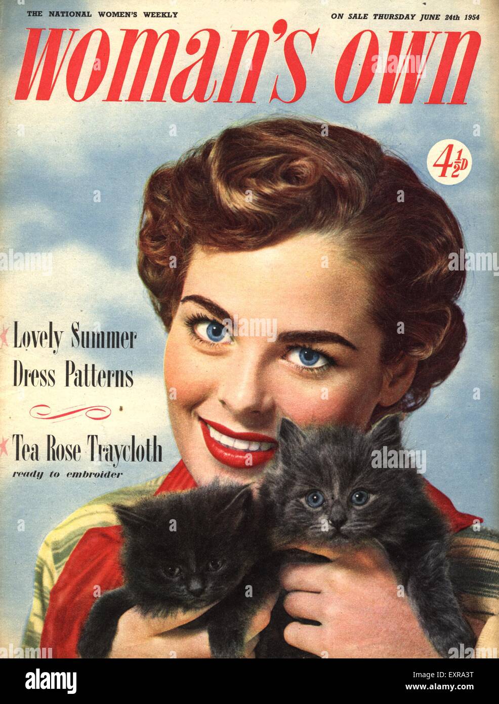 1950s UK Womans Own Magazine Cover Stock Photo - Alamy