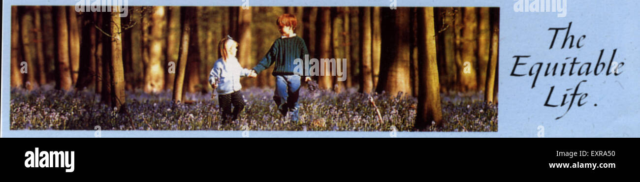 1990s UK Equitable Life Magazine Advert Stock Photo - Alamy