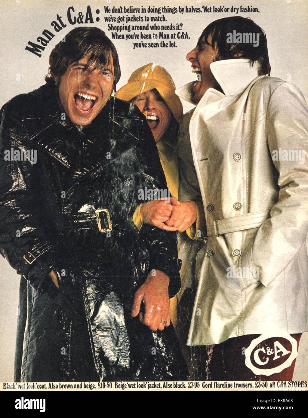 1970s UK C&A Magazine Advert Stock Photo - Alamy