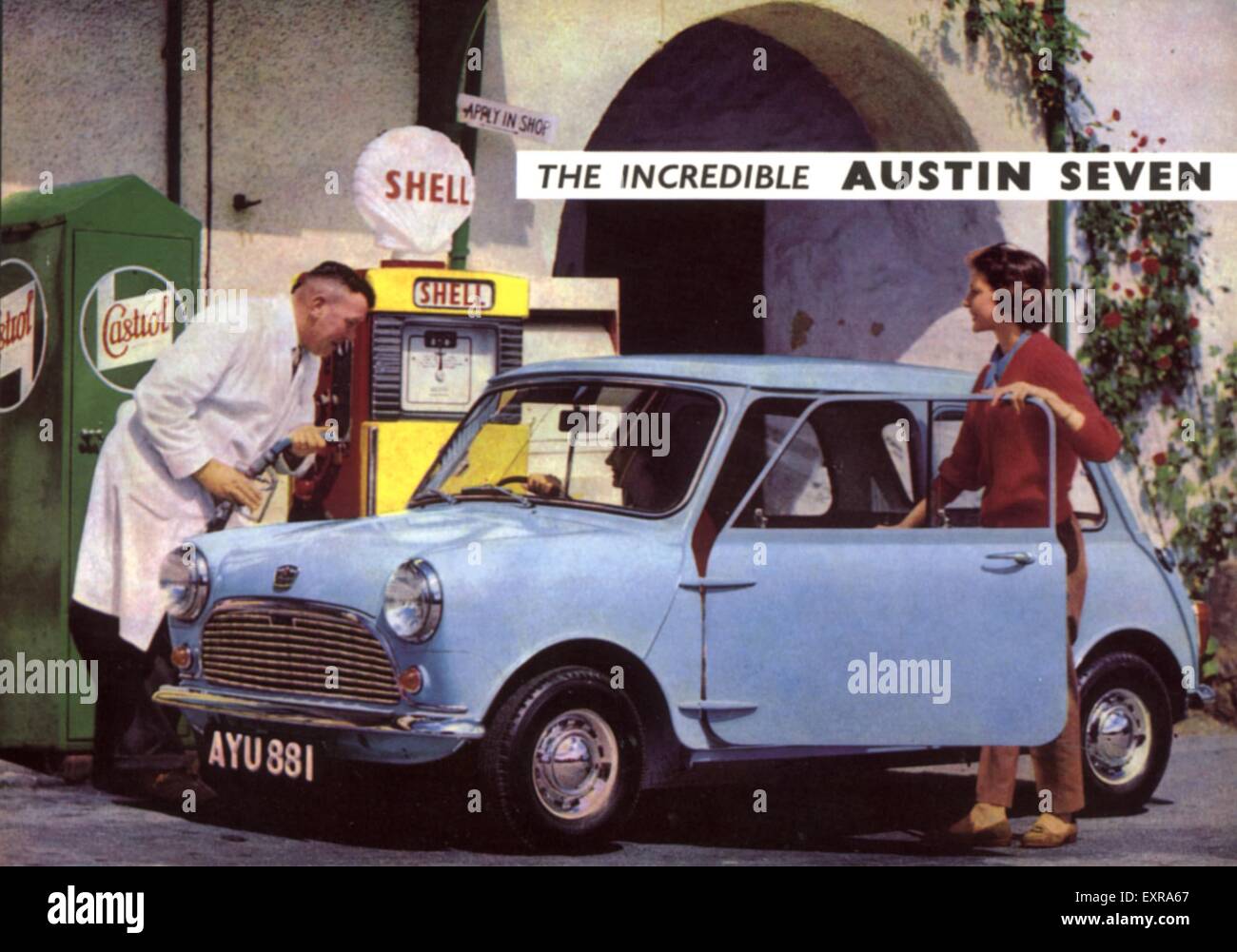Austin mini advert hi-res stock photography and images - Alamy