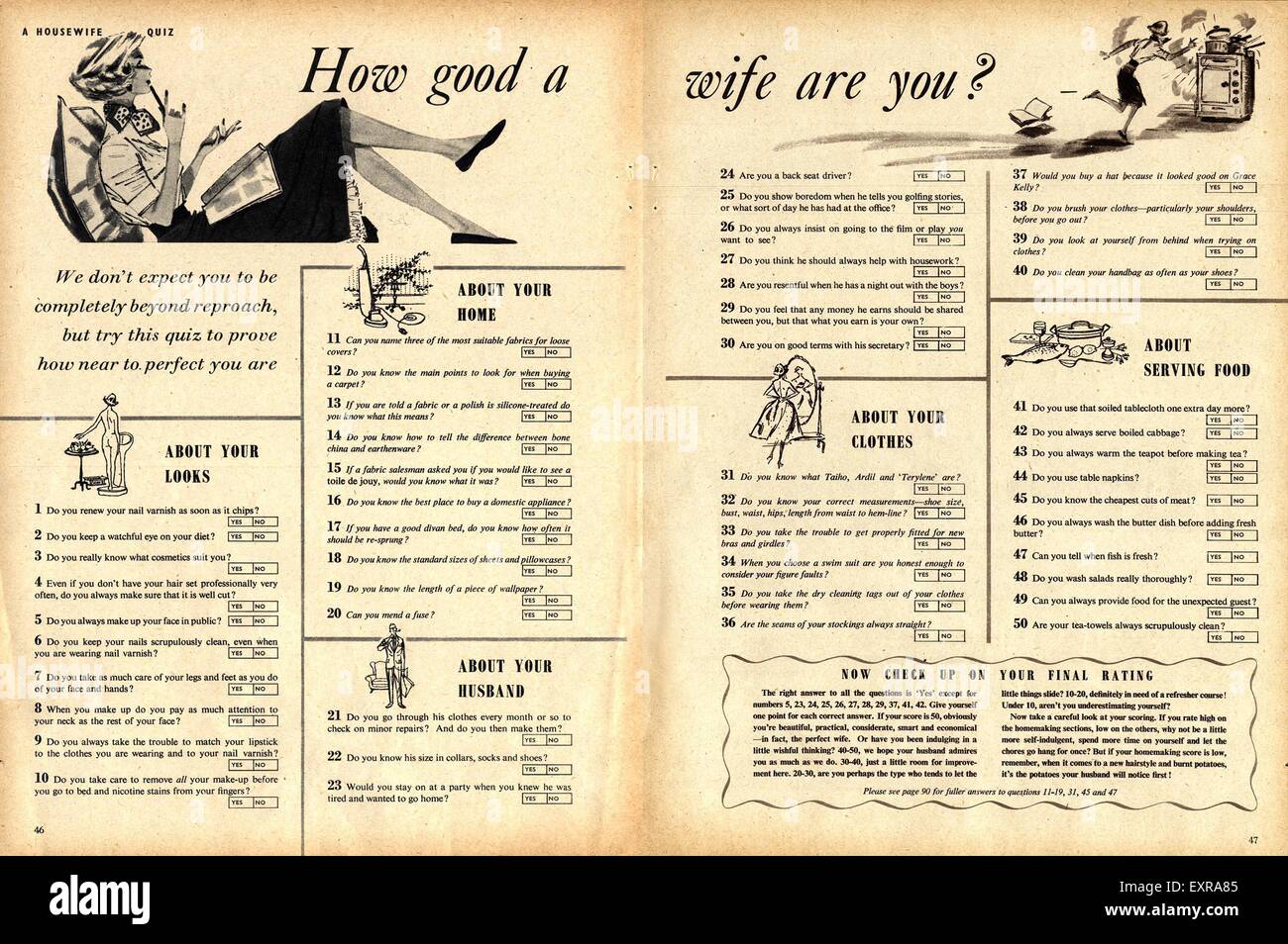 Magazine quizzes hi-res stock photography and images - Alamy