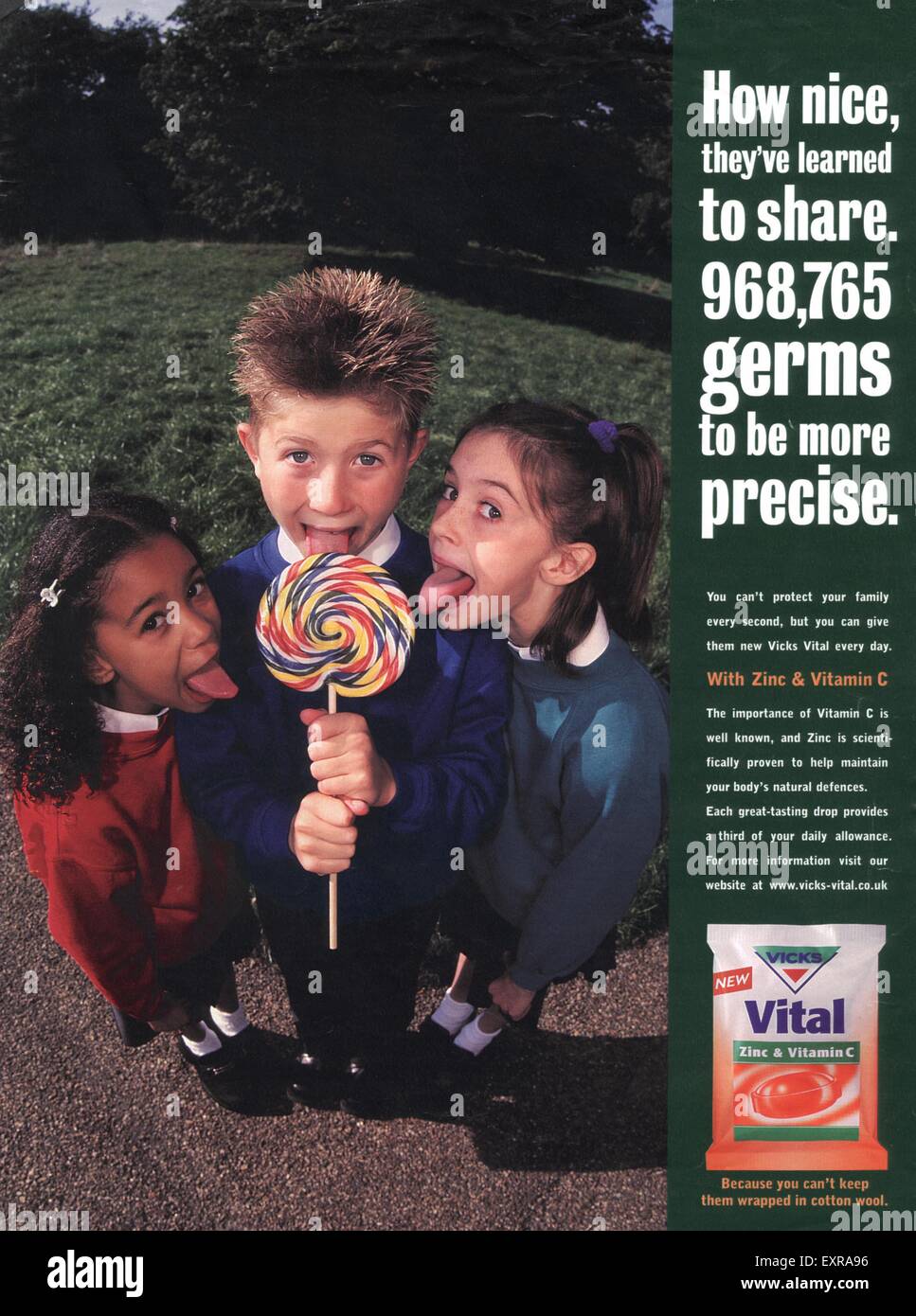 2000s UK Vicks Magazine Advert Stock Photo - Alamy