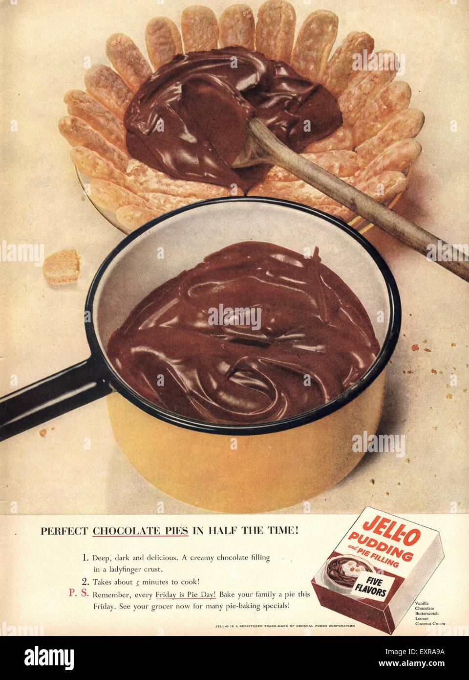 1950s usa jello magazine advert hi-res stock photography and images - Alamy
