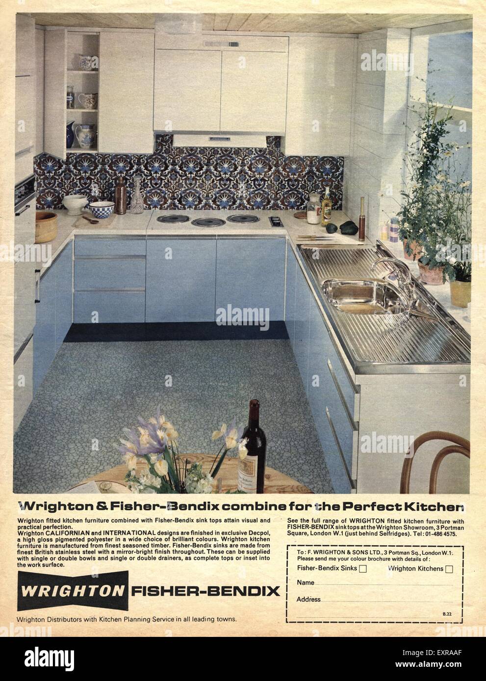 1960s kitchens hi-res stock photography and images - Alamy