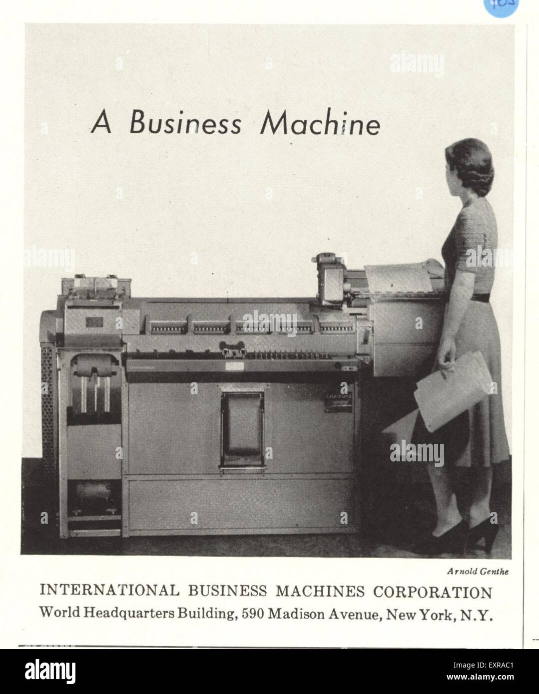 1930s USA IBM Magazine Advert Stock Photo - Alamy