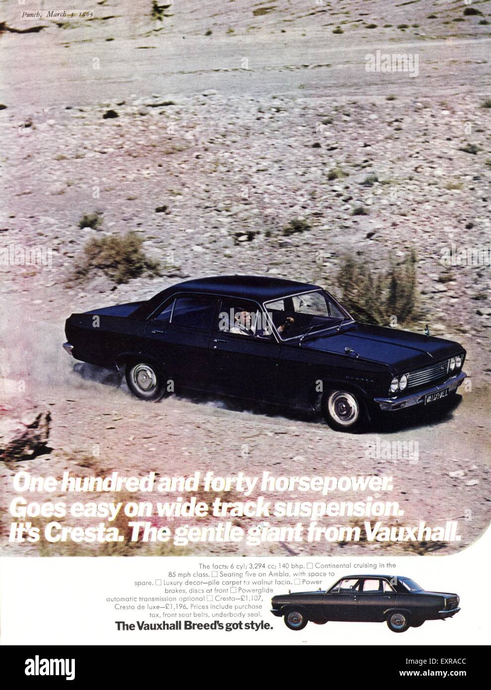 1960s UK Vauxhall Cresta Magazine Advert Stock Photo - Alamy