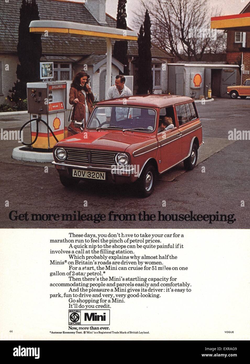 1970s UK Shell Magazine Advert Stock Photo - Alamy