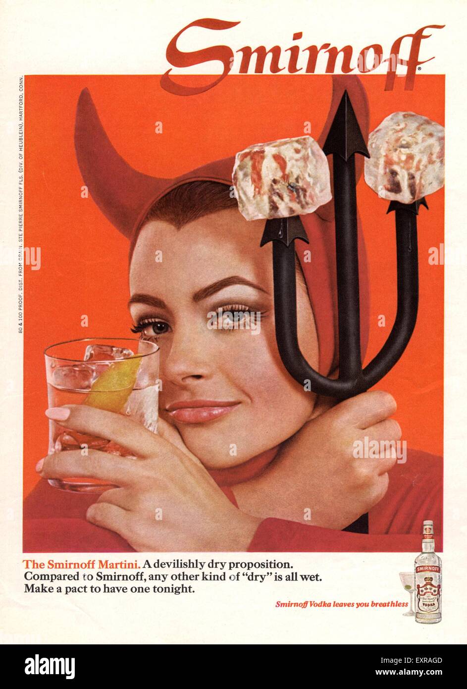 1960s usa smirnoff magazine advert hi-res stock photography and images ...