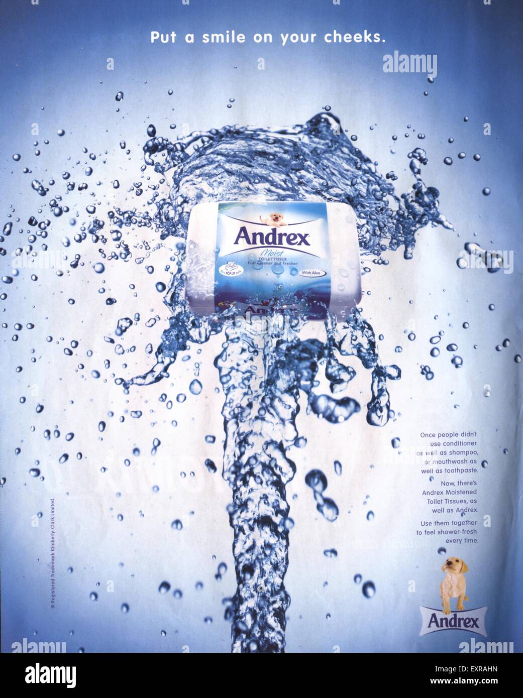 2000s UK Andrex Magazine Advert Stock Photo - Alamy
