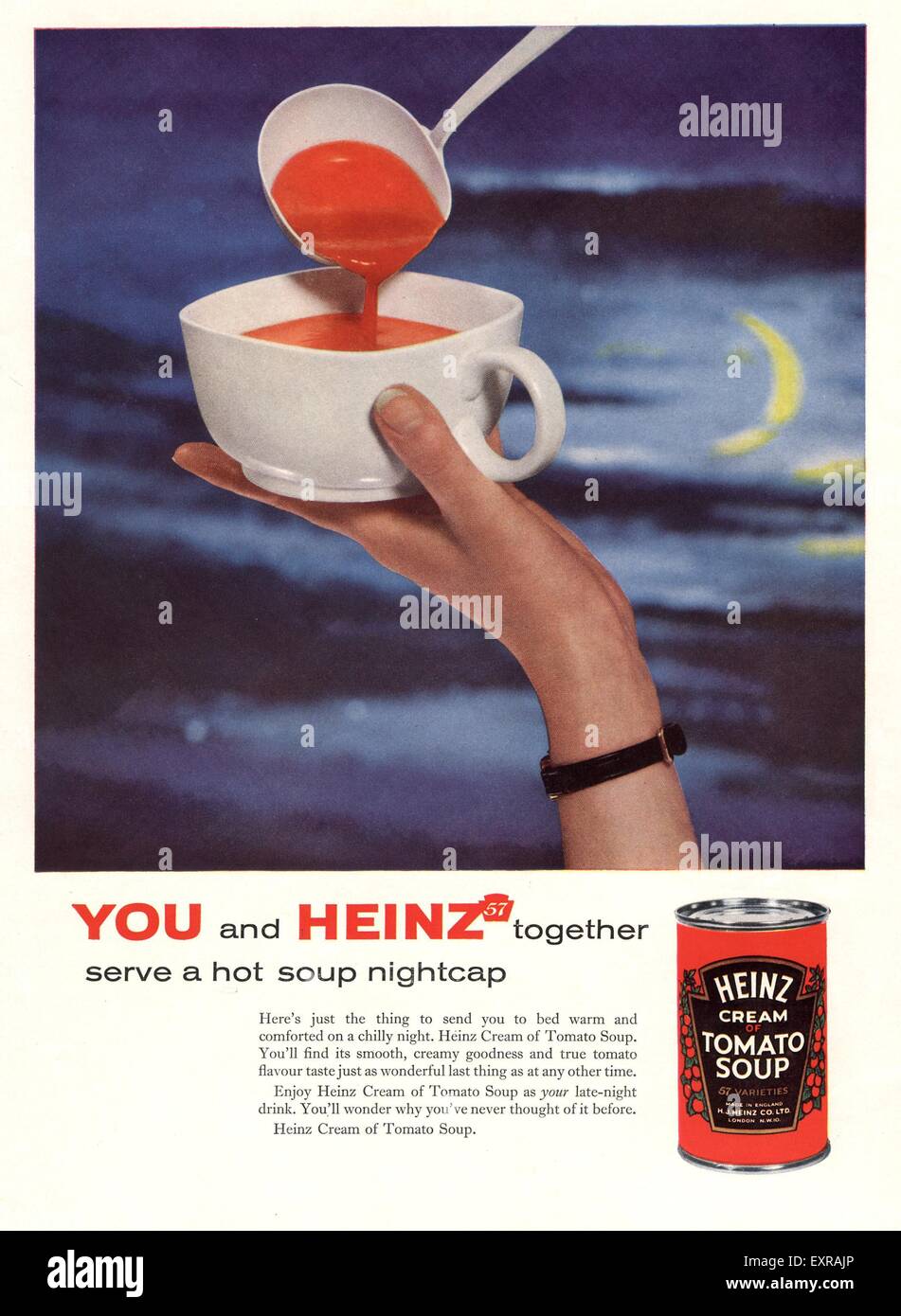 Heinz soup advert hi-res stock photography and images - Alamy