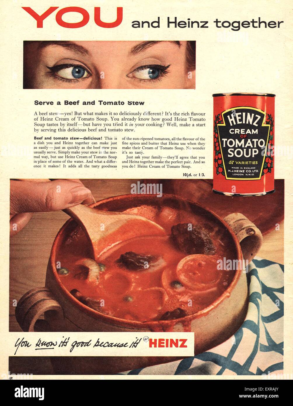 Heinz soup advert hi-res stock photography and images - Alamy