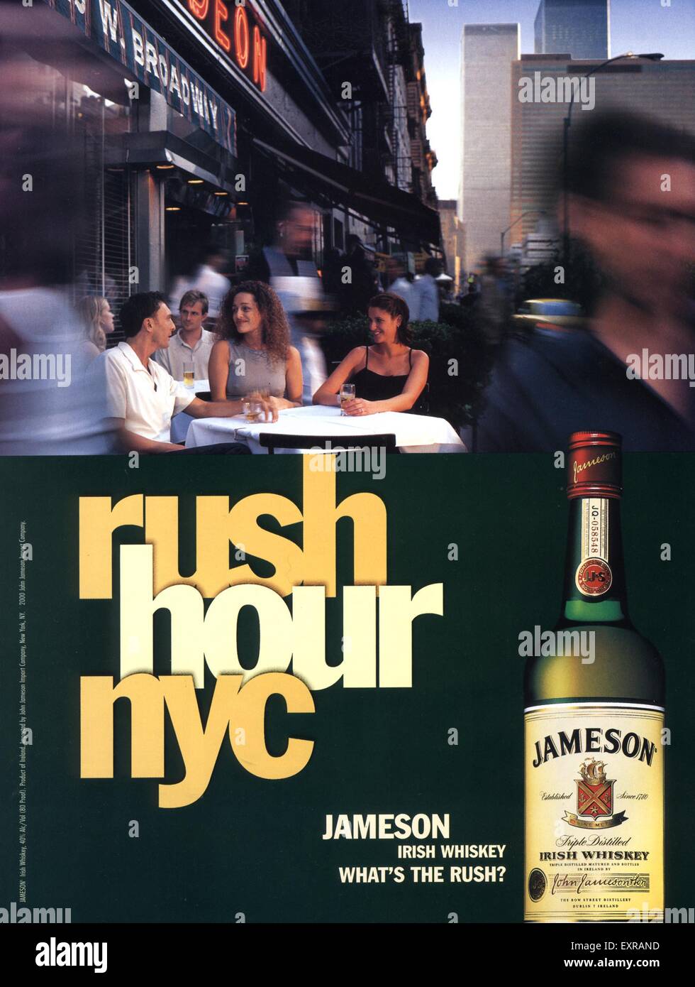 2000s UK Jameson Whisky Magazine Advert Stock Photo - Alamy