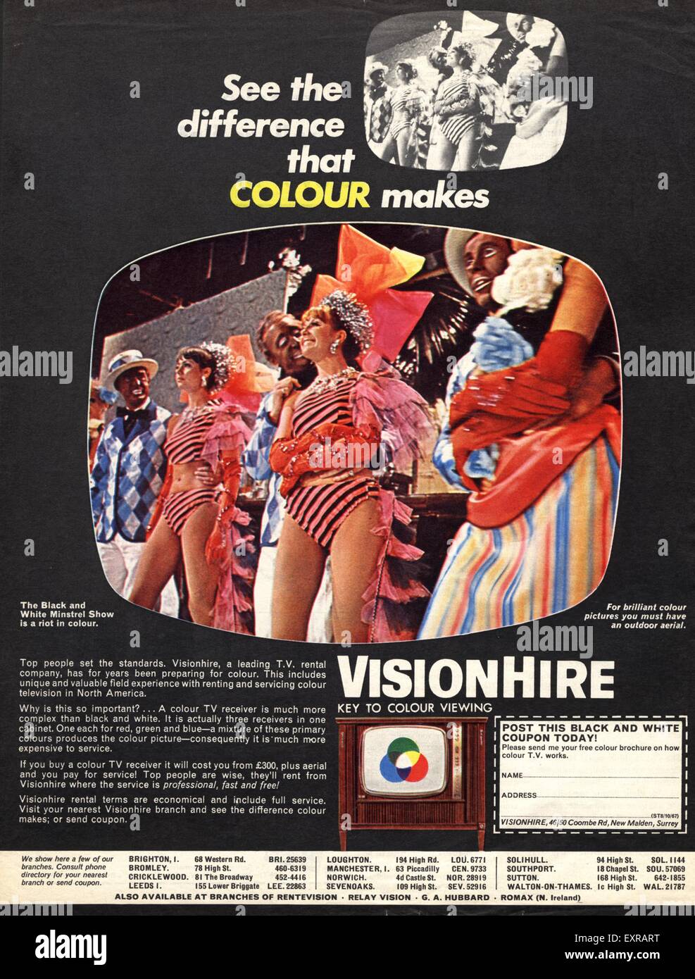 Colour television 1970s hi-res stock photography and images - Alamy