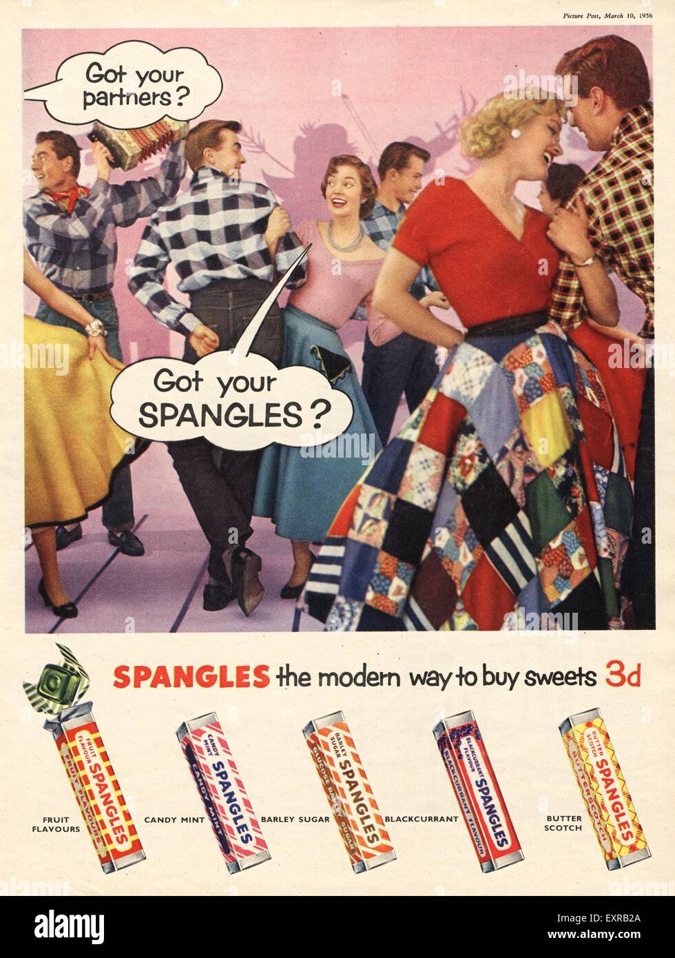 Spangles sweets 1950s hi-res stock photography and images - Alamy