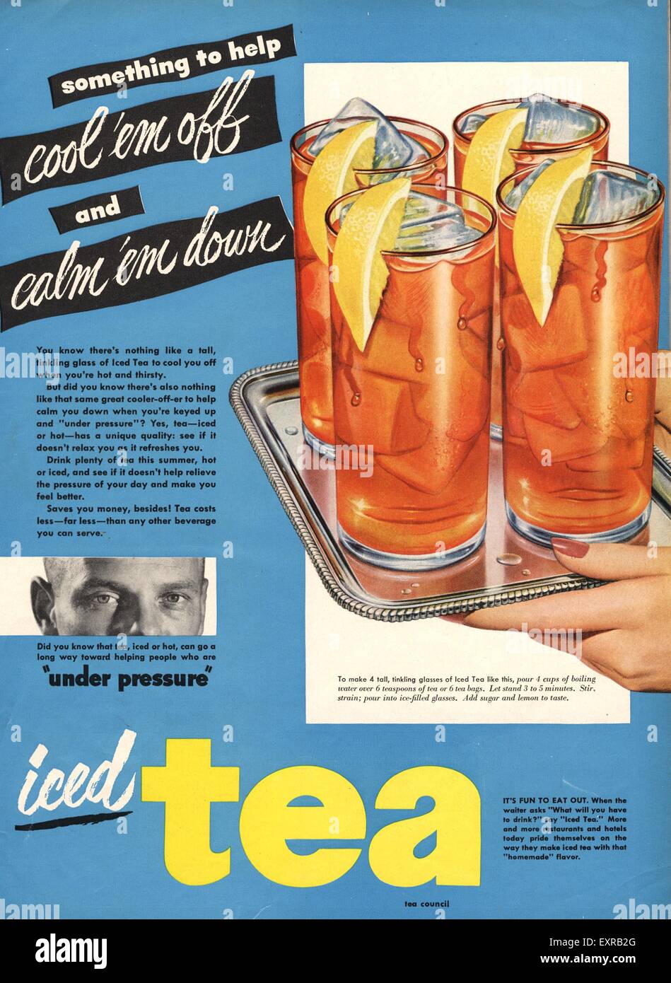 Tea advert hi-res stock photography and images - Alamy