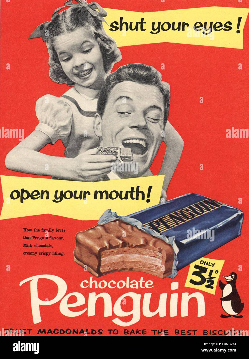 1950s UK Penguin Magazine Advert Stock Photo - Alamy