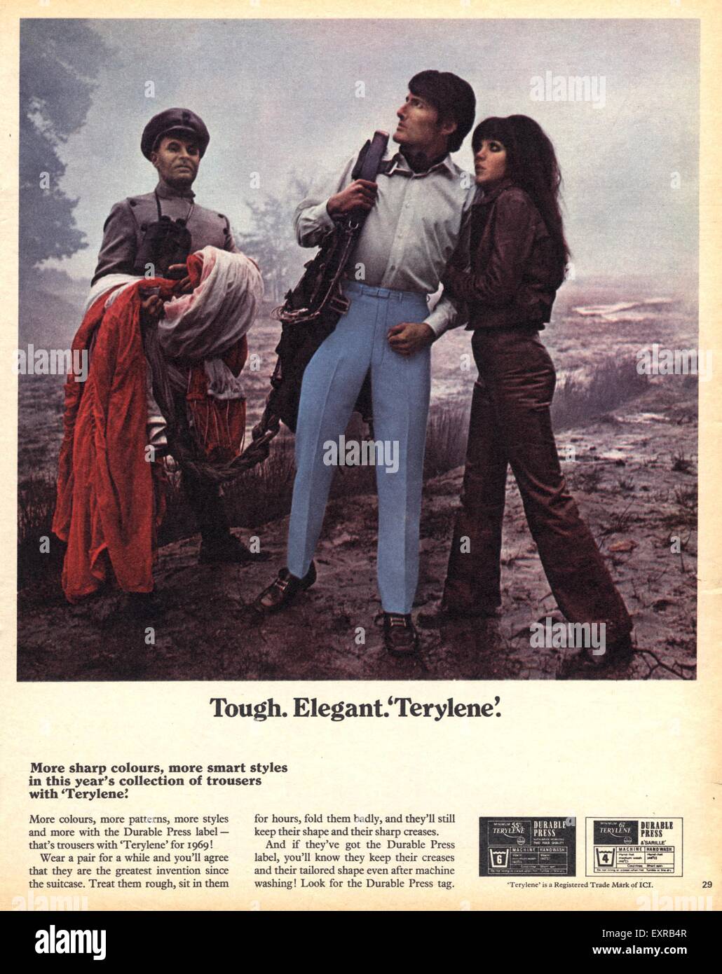 1960s UK Terylene by ICI Magazine Advert Stock Photo - Alamy