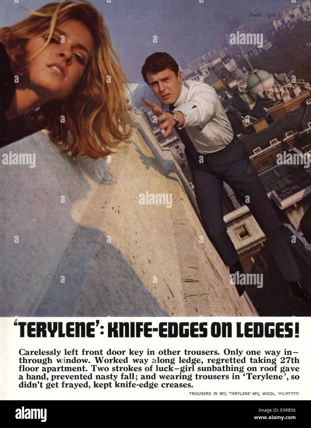 1960s UK Terylene by ICI Magazine Advert Stock Photo - Alamy