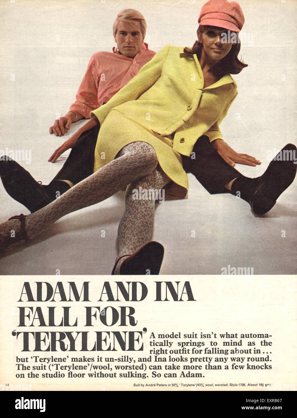 1960s UK Terylene by ICI Magazine Advert Stock Photo - Alamy