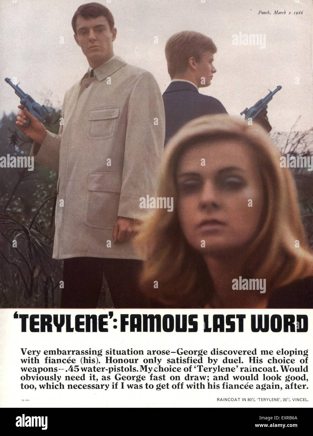 1960s UK Terylene by ICI Magazine Advert Stock Photo - Alamy