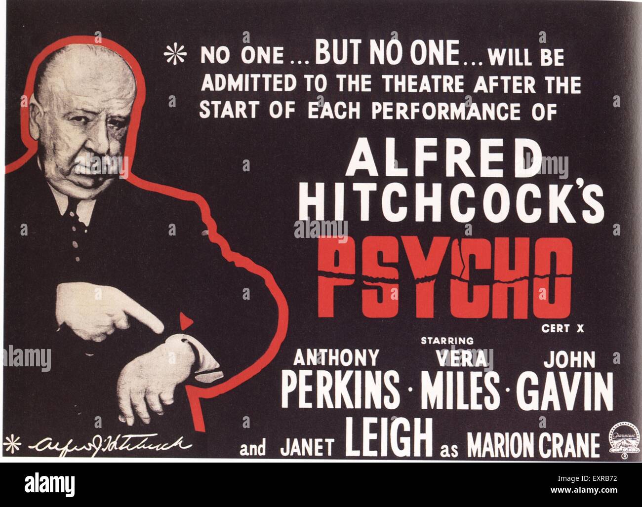 1960s USA Pyscho Film Poster Stock Photo - Alamy