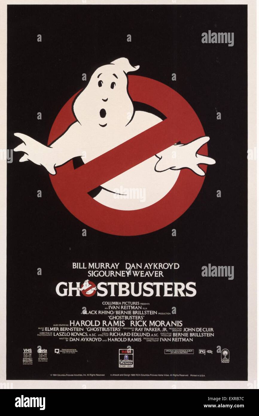 Ghostbusters poster film hi-res stock photography and images - Alamy
