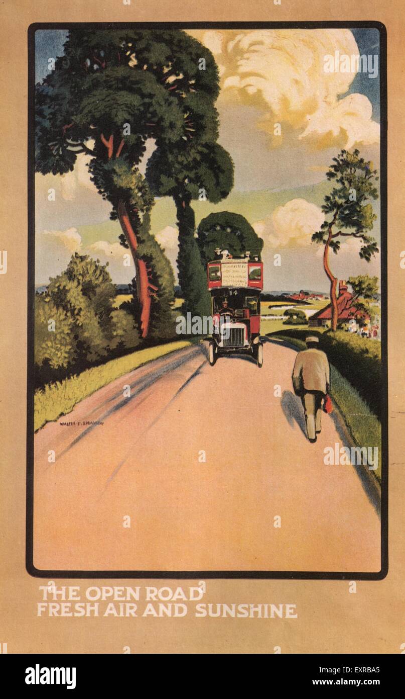 1920s UK London Transport Poster Stock Photo - Alamy