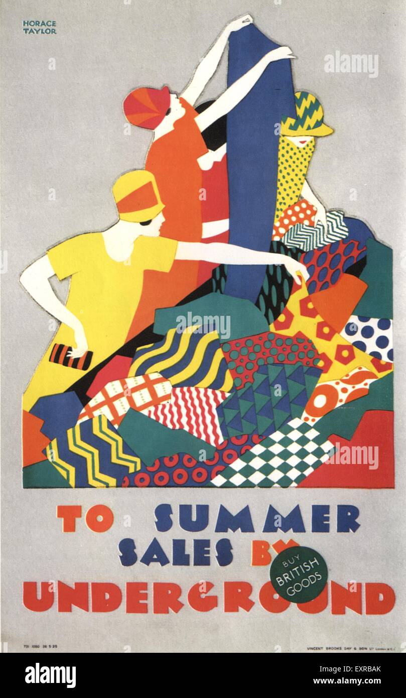 1920s uk london underground poster hi-res stock photography and images ...