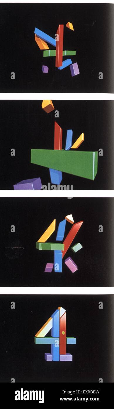 1980s UK Channel Four Logo Stock Photo - Alamy