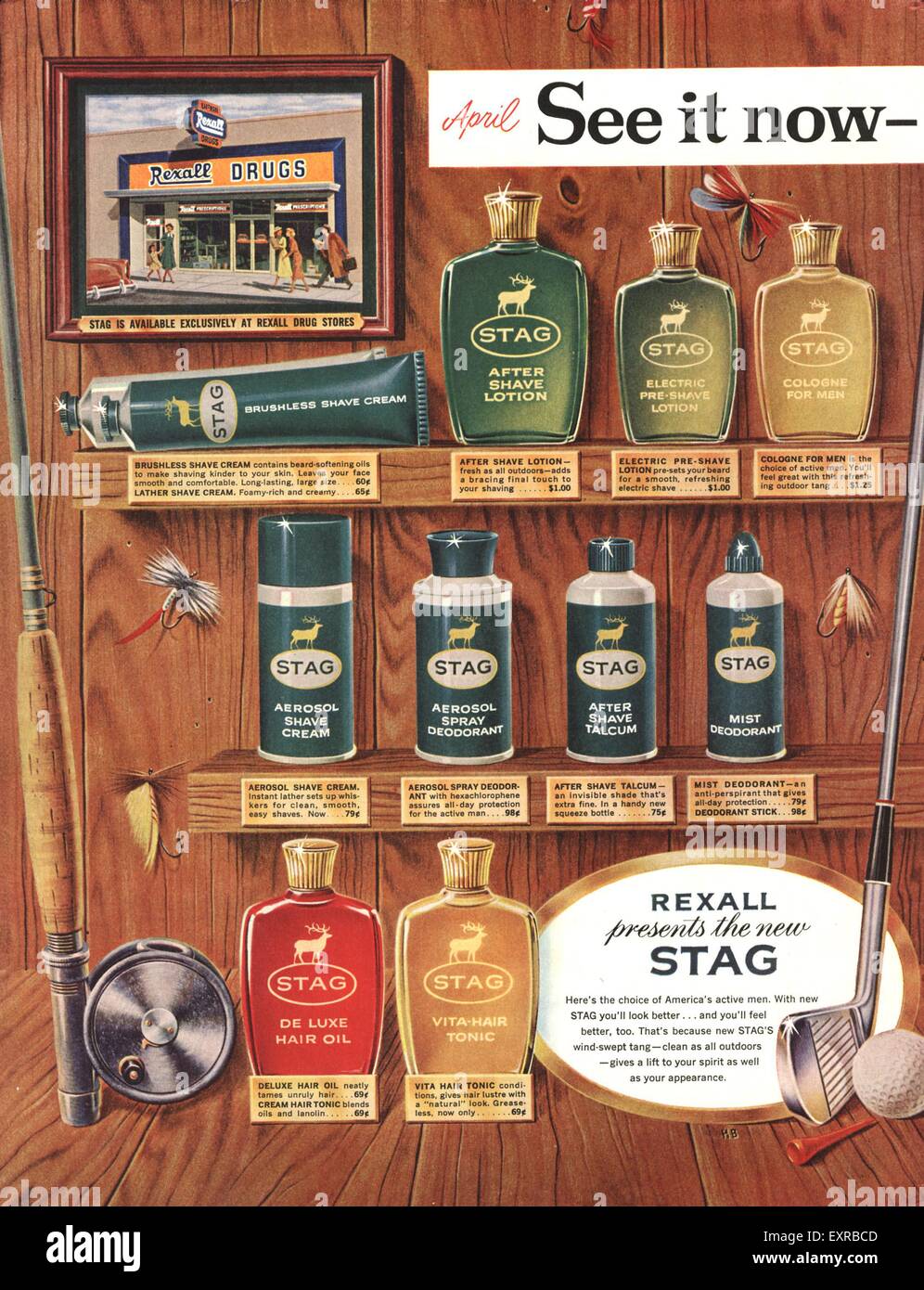 1940s USA Stag Magazine Advert Stock Photo - Alamy