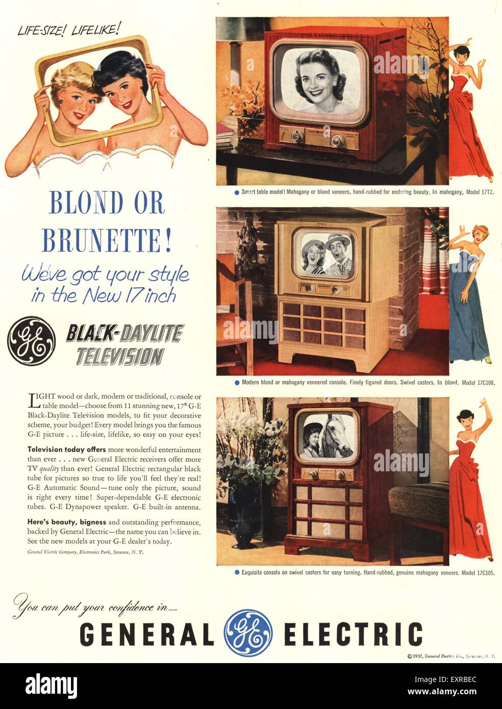 1940s USA General Electric Magazine Advert Stock Photo - Alamy