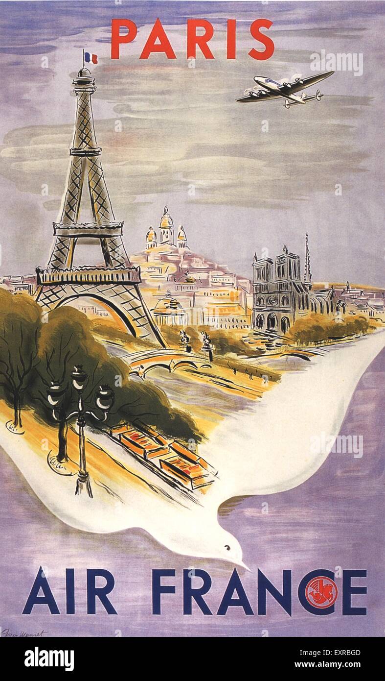 Paris 1950s hi-res stock photography and images - Alamy