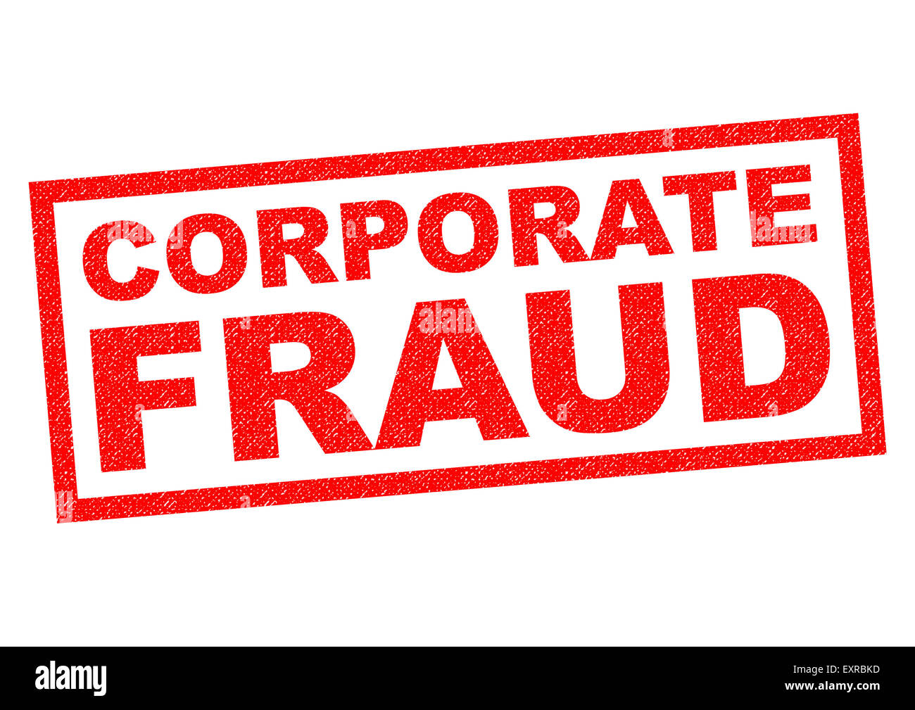 CORPORATE FRAUD red Rubber Stamp over a white background Stock Photo ...
