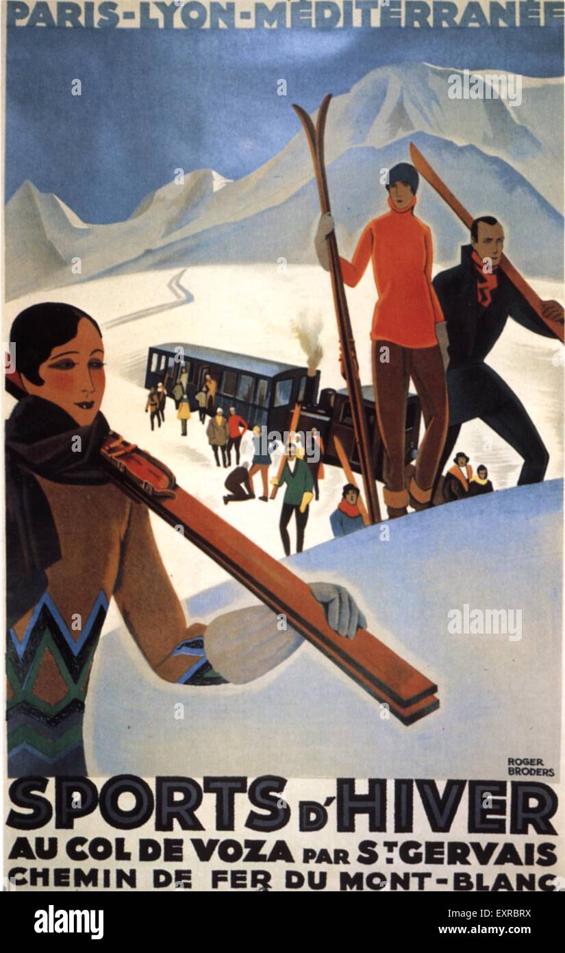 Poster winter sports snow mountains hi-res stock photography and images ...