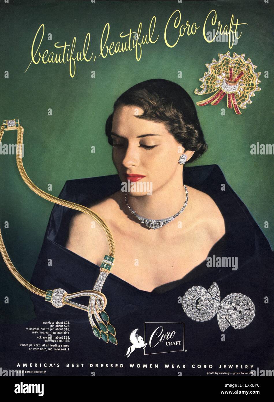 1940s USA Coro Magazine Advert Stock Photo - Alamy