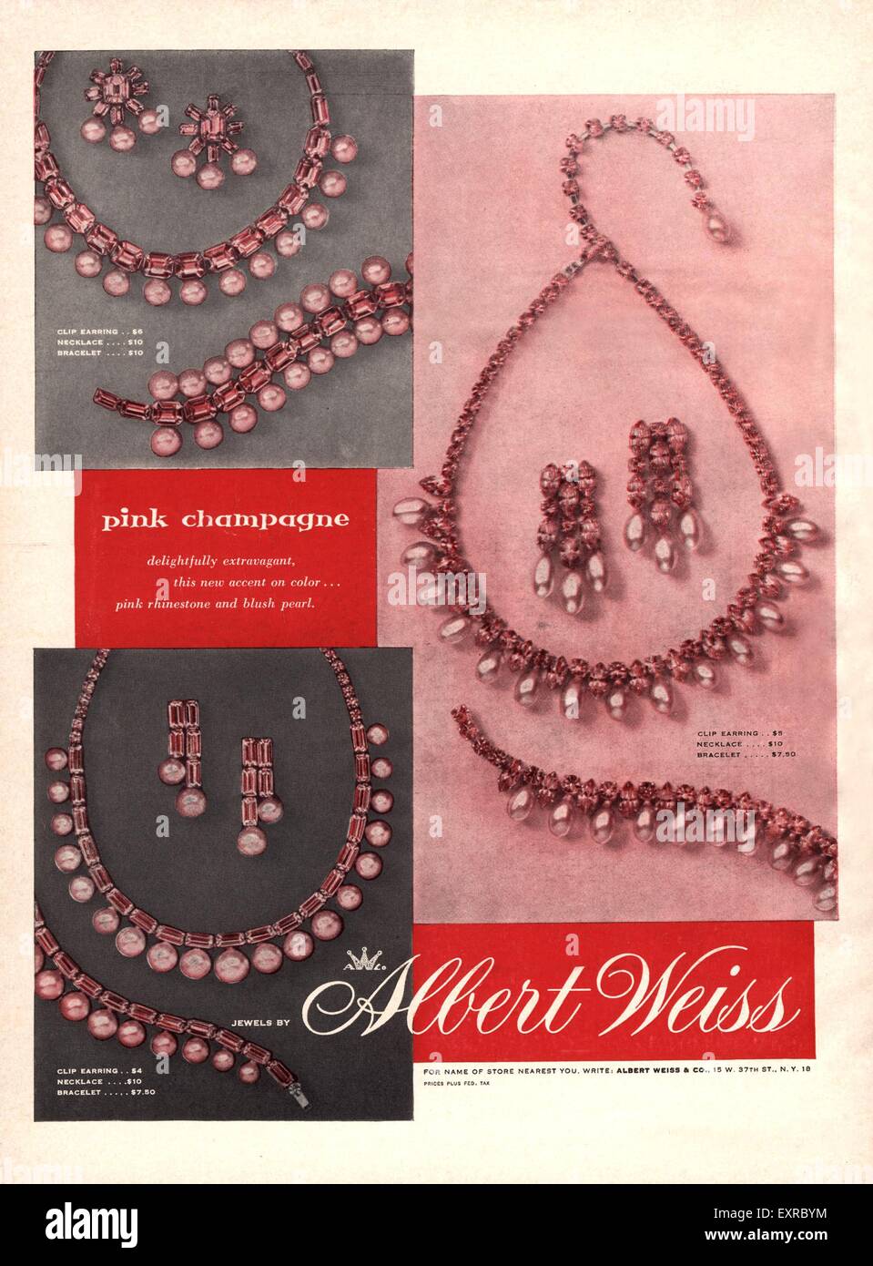 1950s USA Albert Weiss Magazine Advert Stock Photo - Alamy