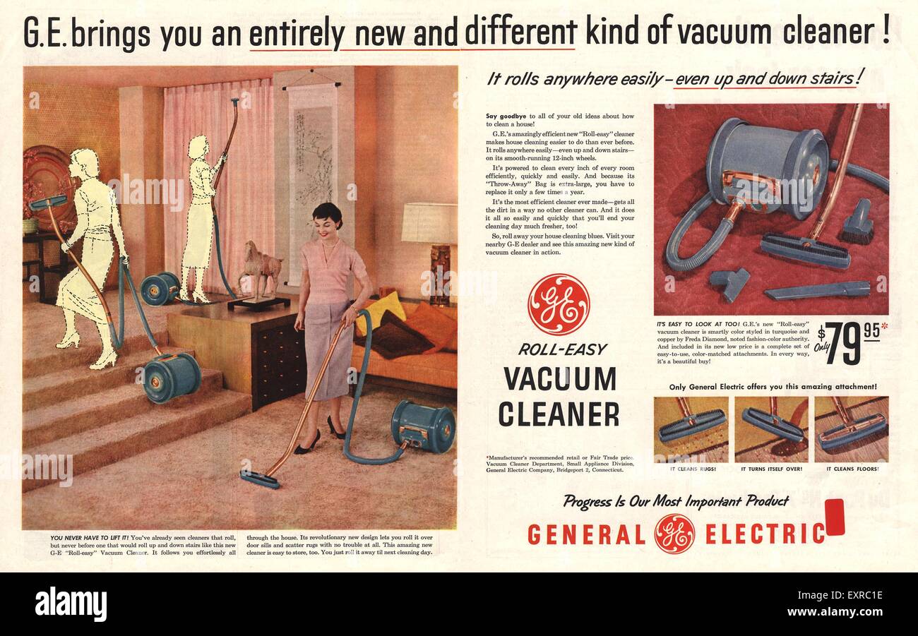 1950s USA General Electric Magazine Advert Stock Photo - Alamy