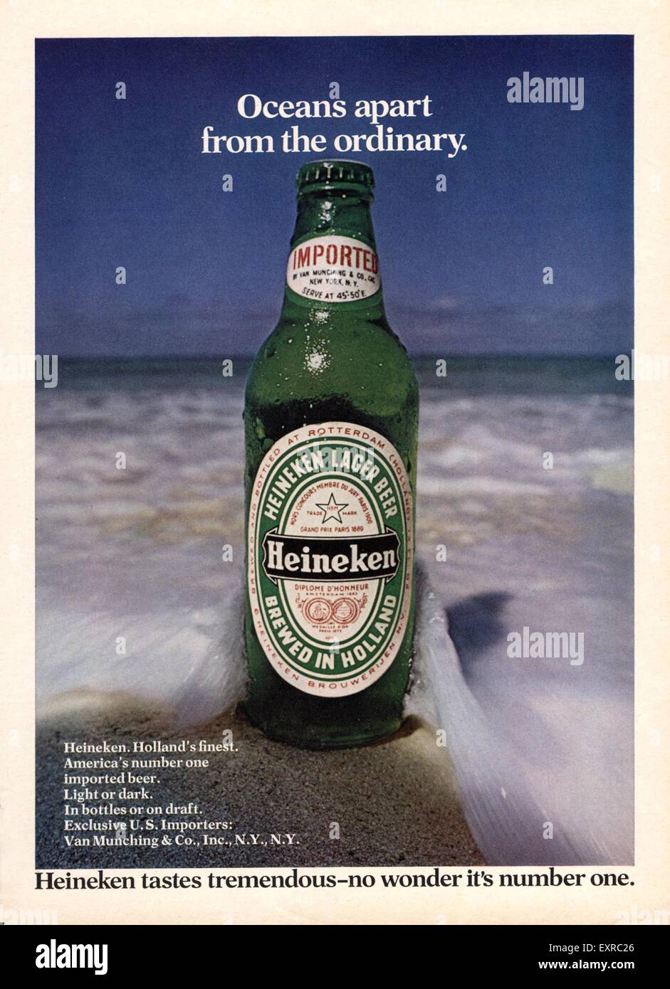 1970s USA Heineken Magazine Advert Stock Photo - Alamy